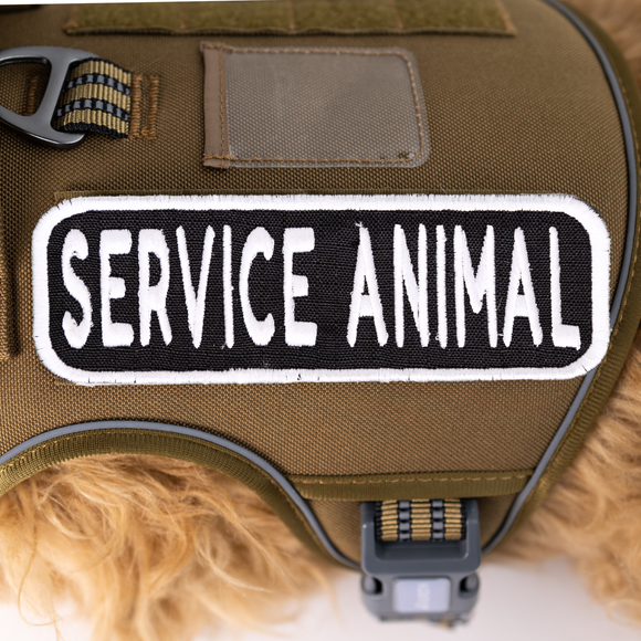 Service Animal 2x6 Patch – Mr. Peanut's Pet Carriers
